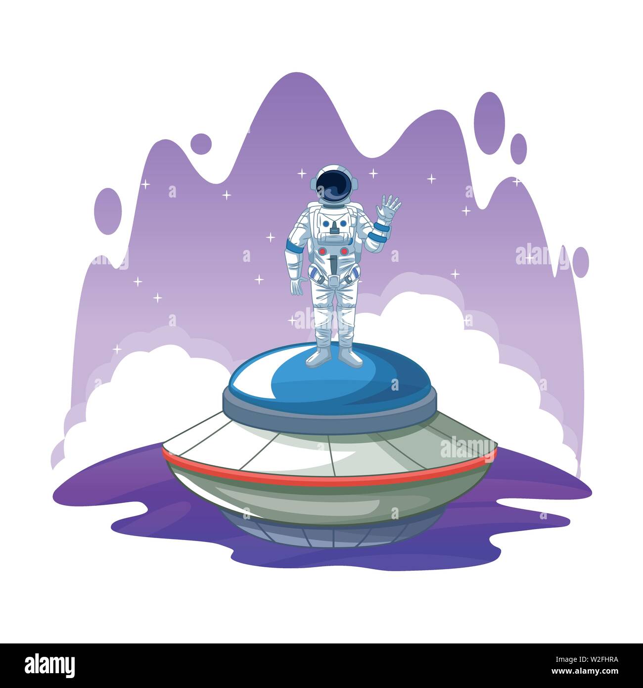 Astronaut in space exploration cartoons Stock Vector Image & Art - Alamy