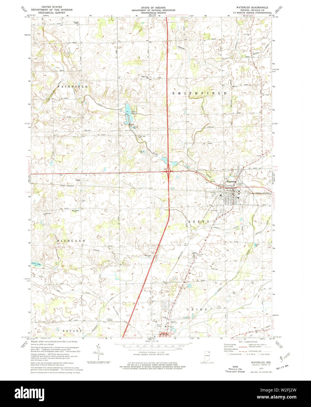 Map of waterloo Cut Out Stock Images & Pictures - Alamy