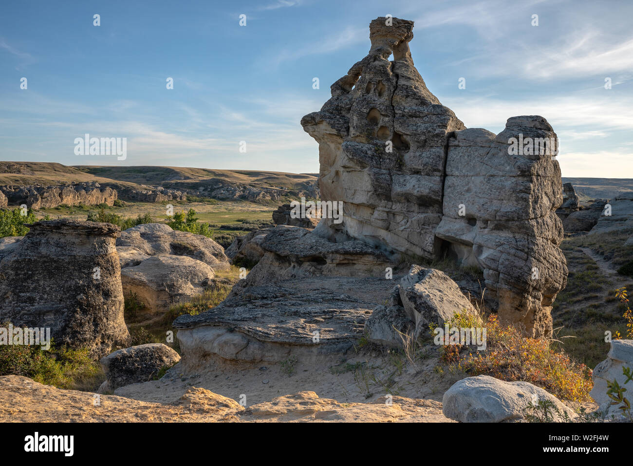 Writing on Stone Provincial Park in Alberta, Canada Stock Photo - Alamy