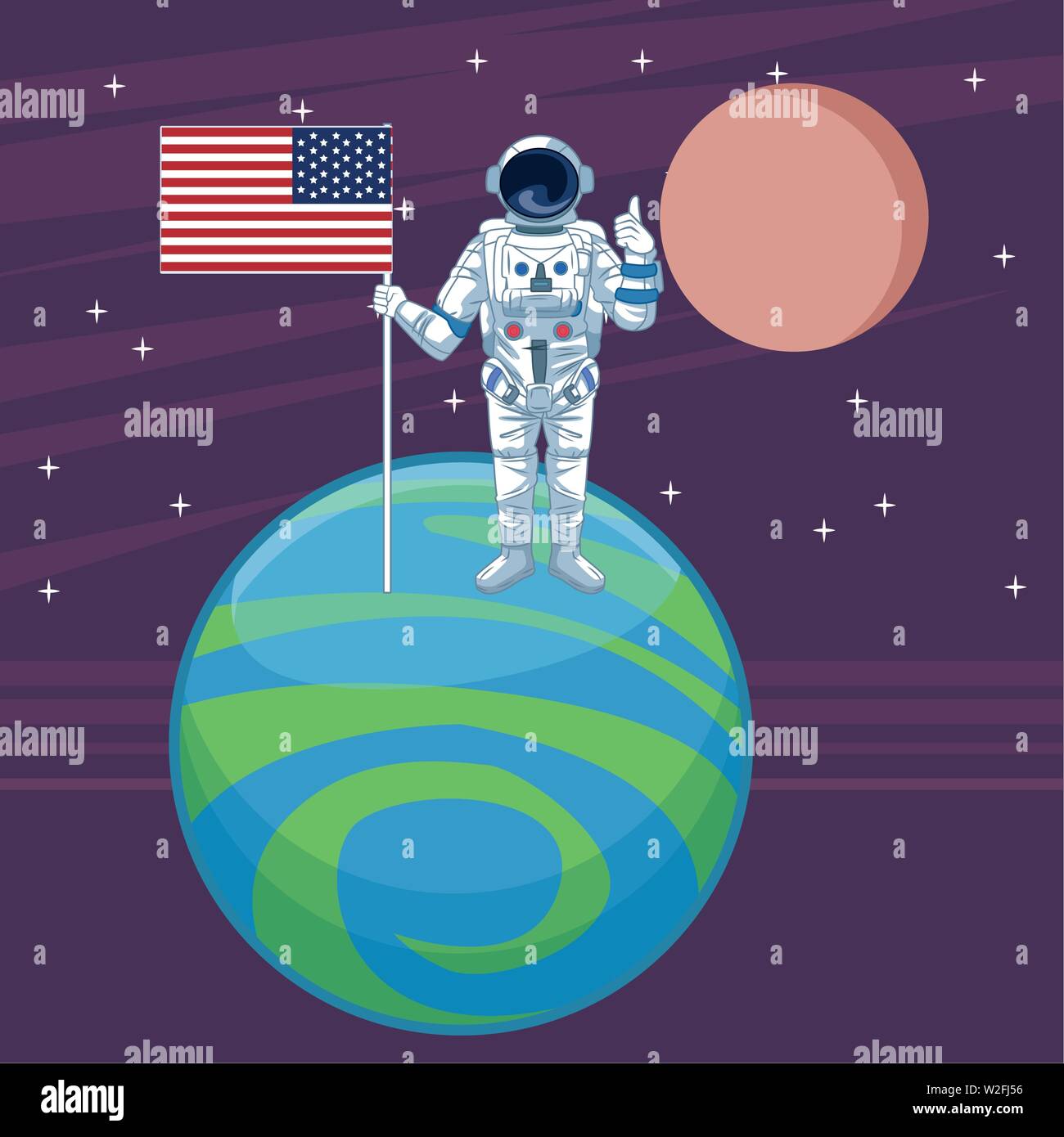 Astronaut in space exploration cartoons Stock Vector Image & Art - Alamy