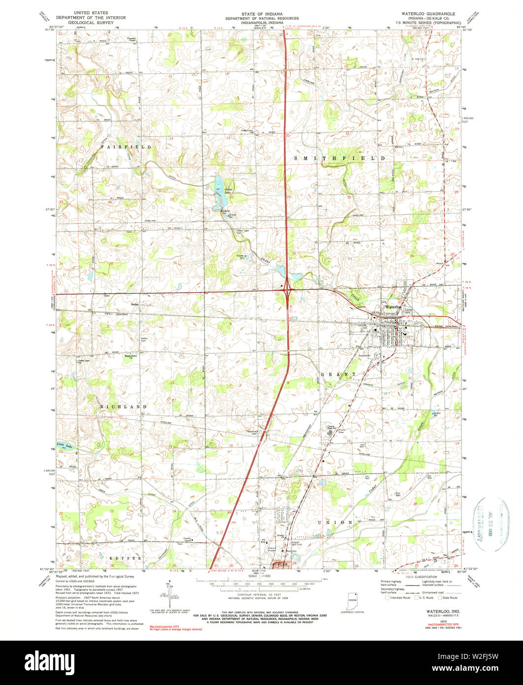 Map of waterloo Cut Out Stock Images & Pictures - Alamy