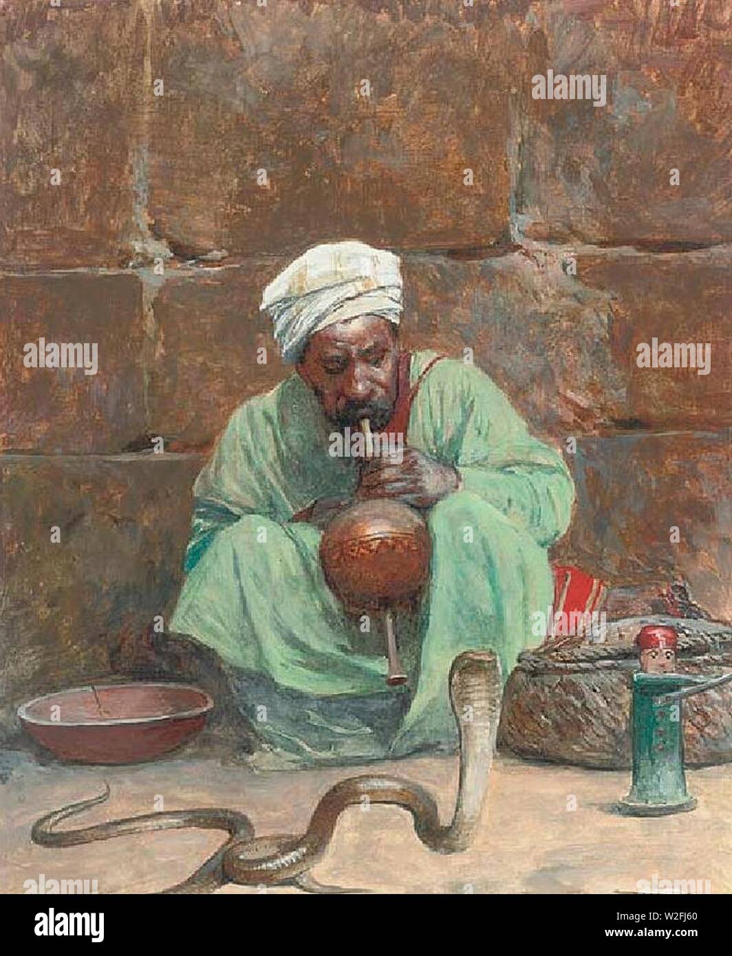 Charles Wilda - The Snake Charmer Stock Photo - Alamy