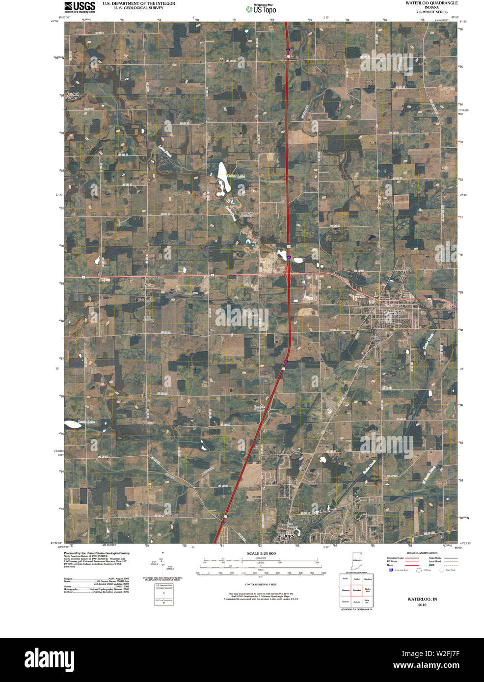 Map of waterloo Cut Out Stock Images & Pictures - Alamy