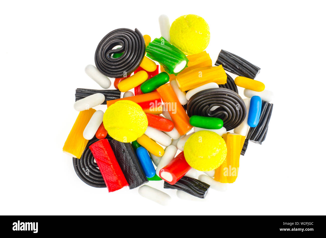 Colored chewy liquorice candy. Photo Stock Photo - Alamy