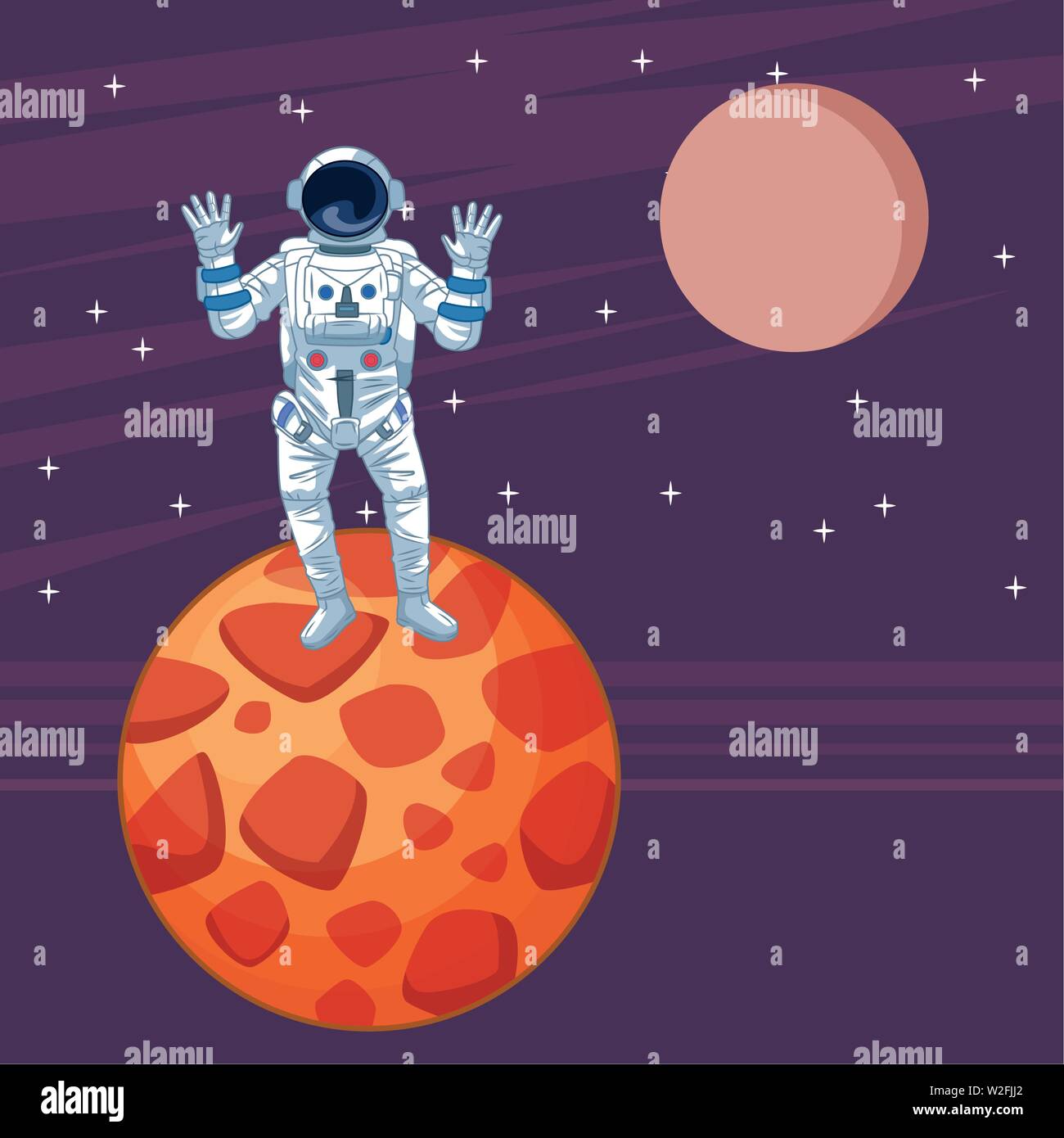 Astronaut in space exploration cartoons Stock Vector Image & Art - Alamy