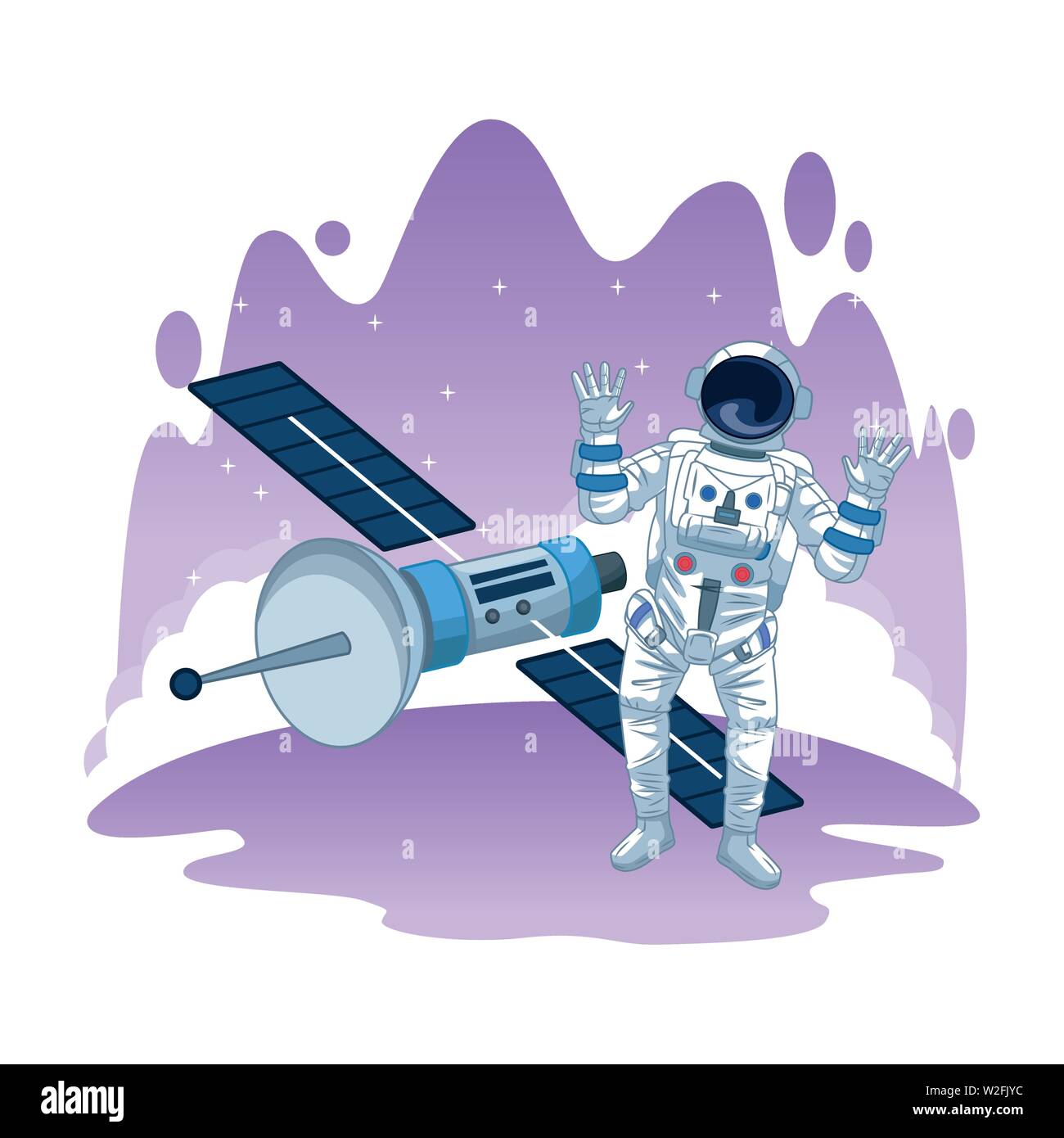 Astronaut in space exploration cartoons Stock Vector Image & Art - Alamy