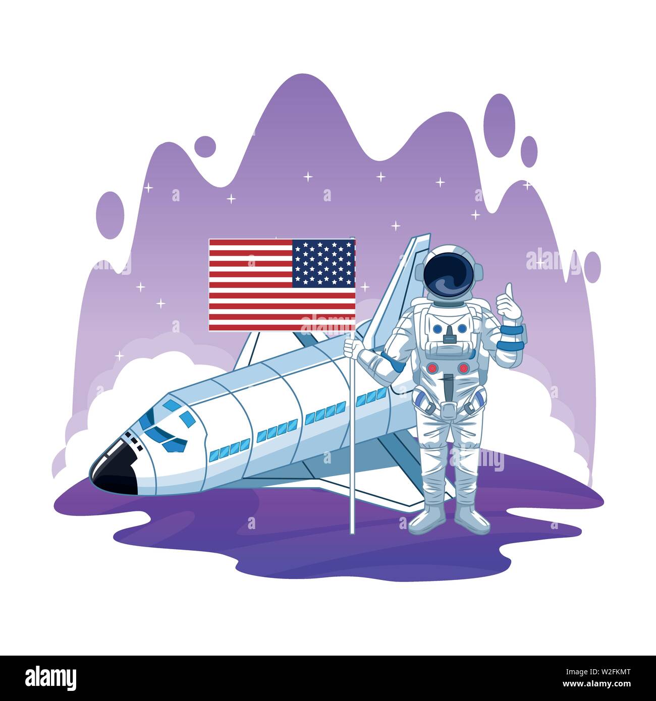 Astronaut in space exploration cartoons Stock Vector Image & Art - Alamy