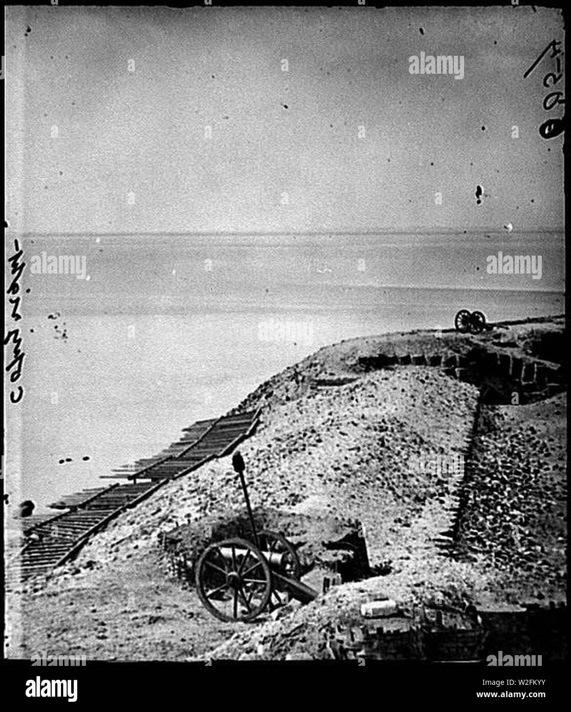 Charleston, S.C. Parapet of Fort Sumter looking toward Morris Island ...