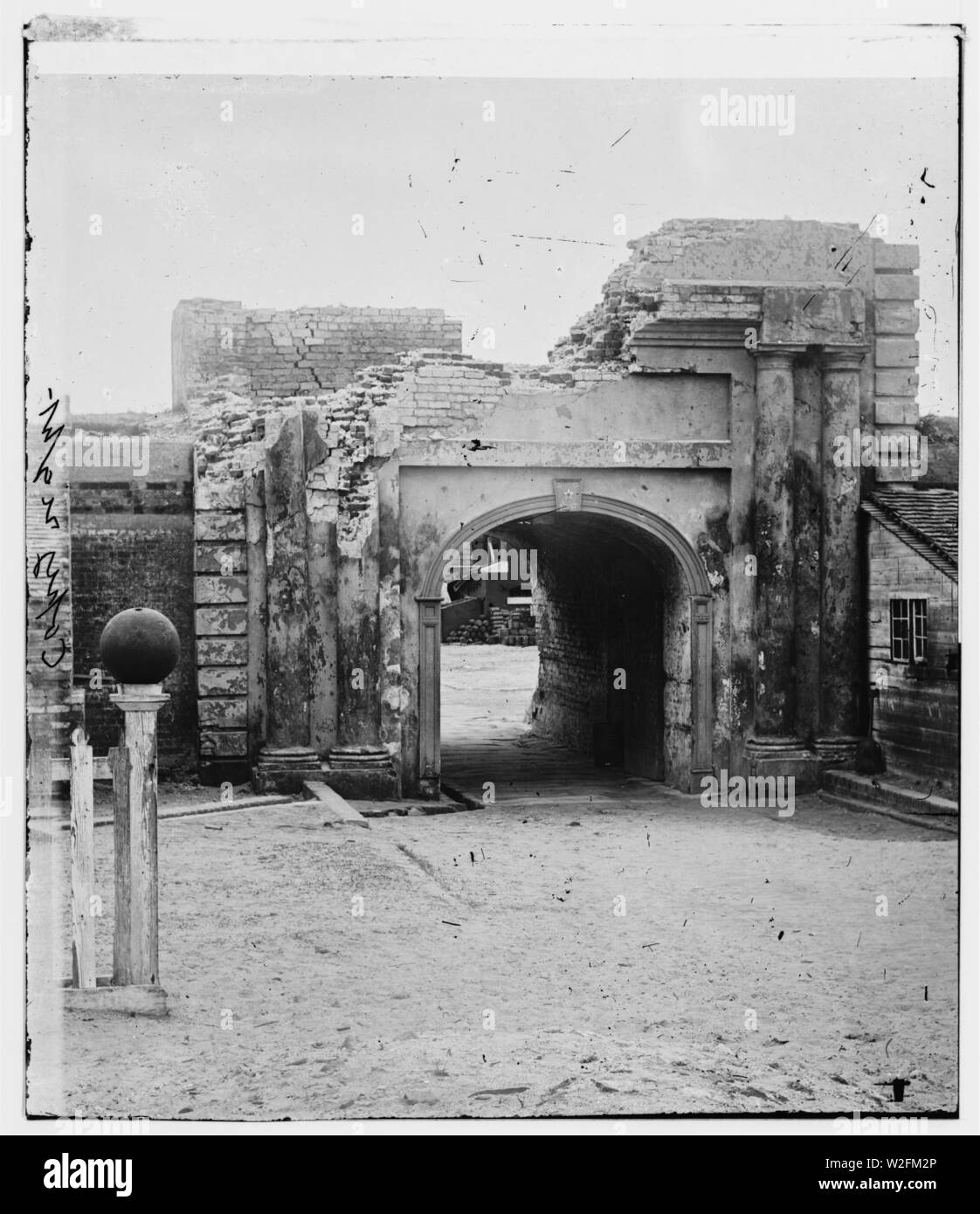 Charleston, South Carolina (vicinity). Sally-port of Fort Moultrie ...