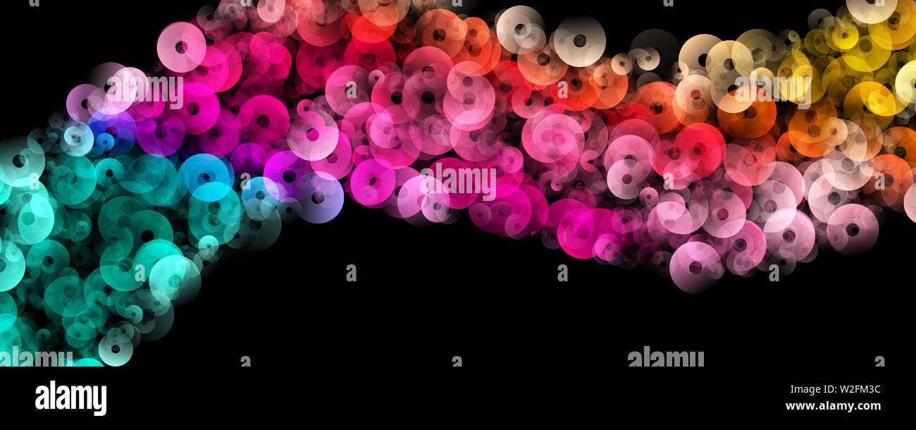 Fantastic circle panorama background design illustration Stock Photo ...