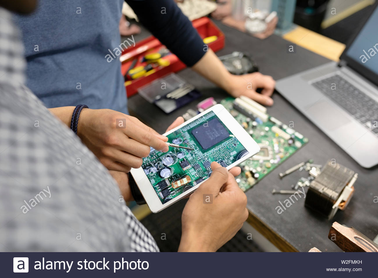 Digital tablet circuit electrical equipment hi-res stock photography ...