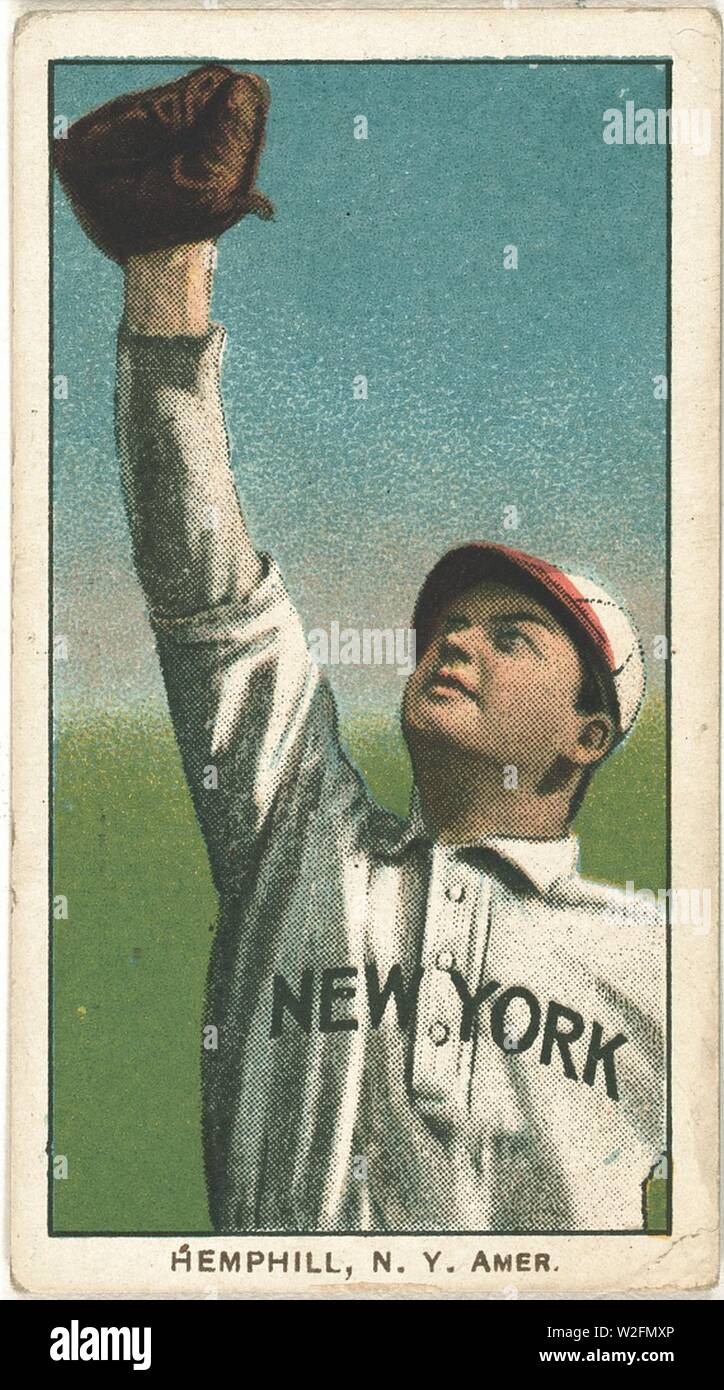 Charlie Hemphill, New York Highlanders, baseball card portrait Stock ...
