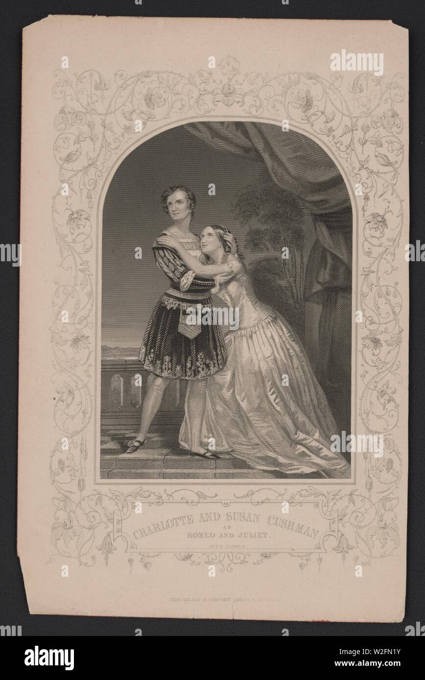 Charlotte and Susan Cushman as Romeo and Juliet - John Tallis & Company ...