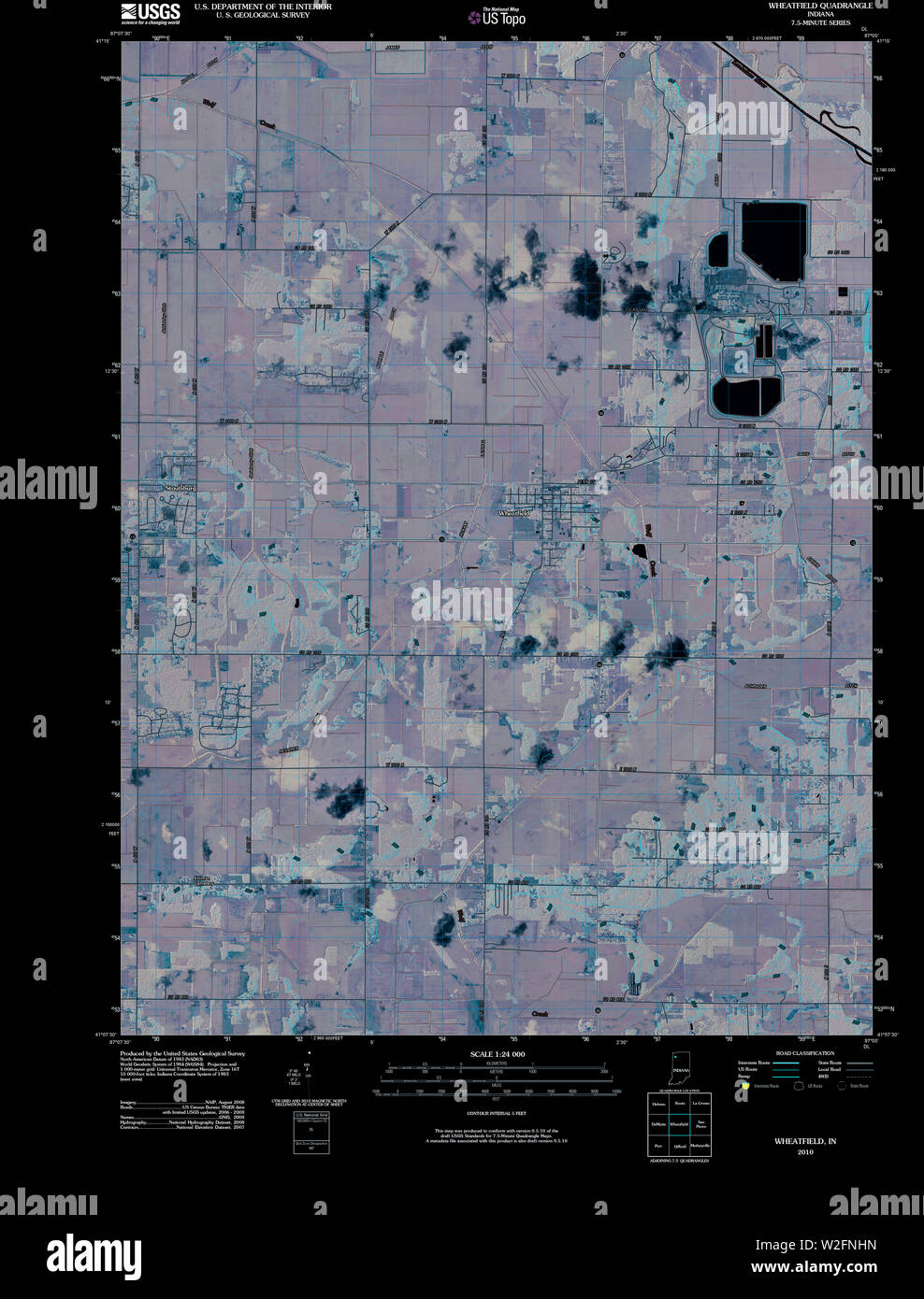 Wheatfield Town Street Map