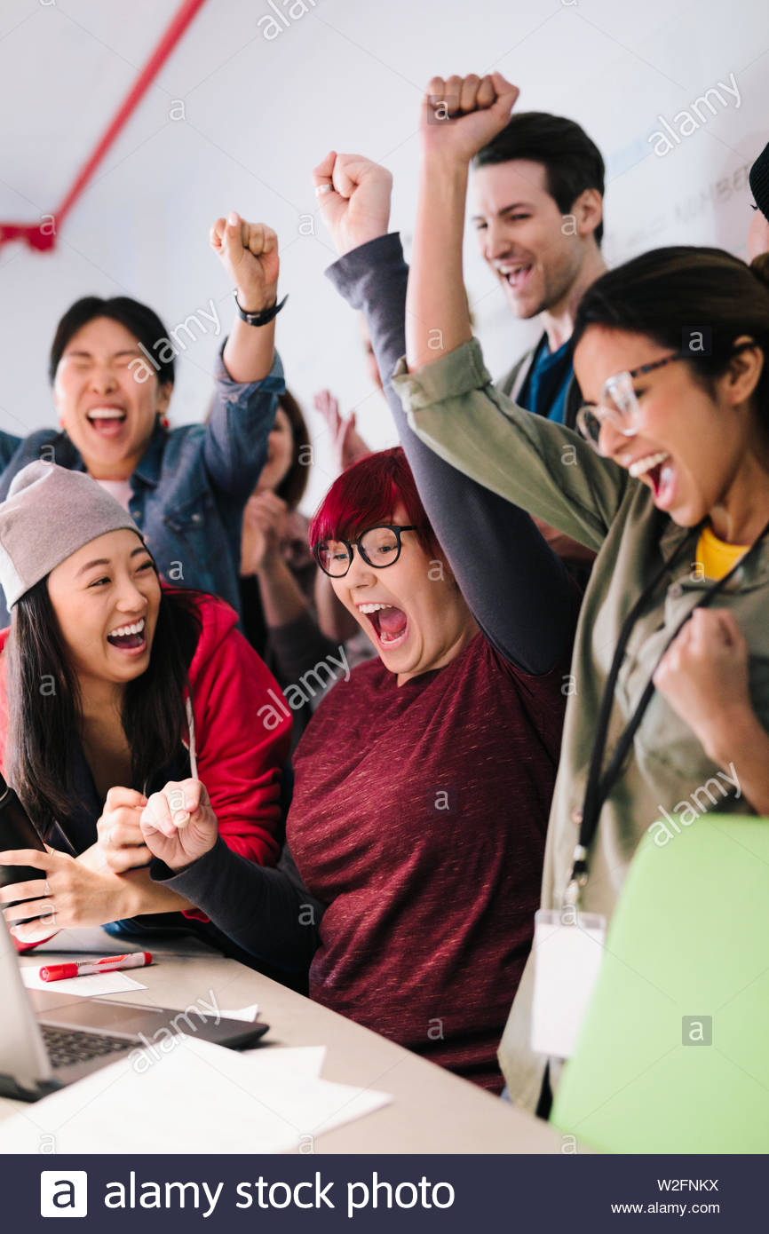 Young excited hi-res stock photography and images - Alamy