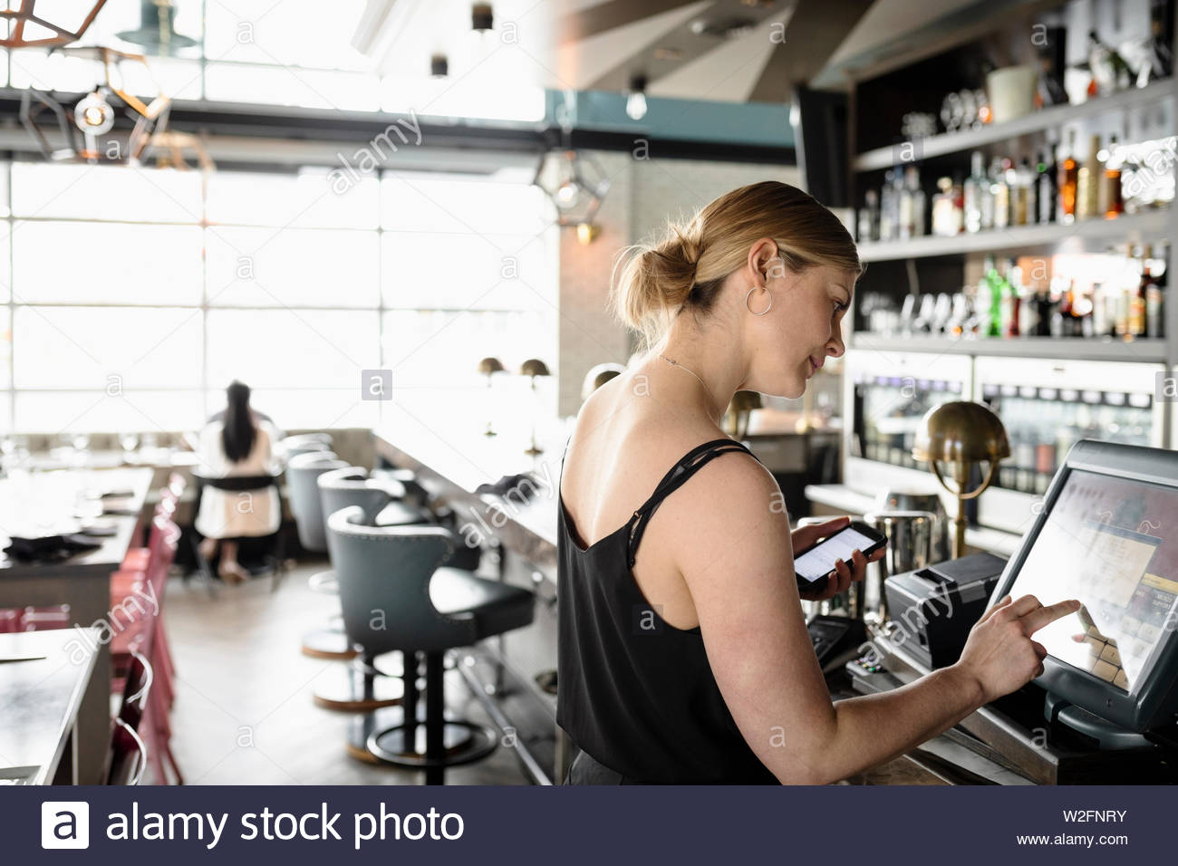 Blonde women in bar hi-res stock photography and images - Alamy
