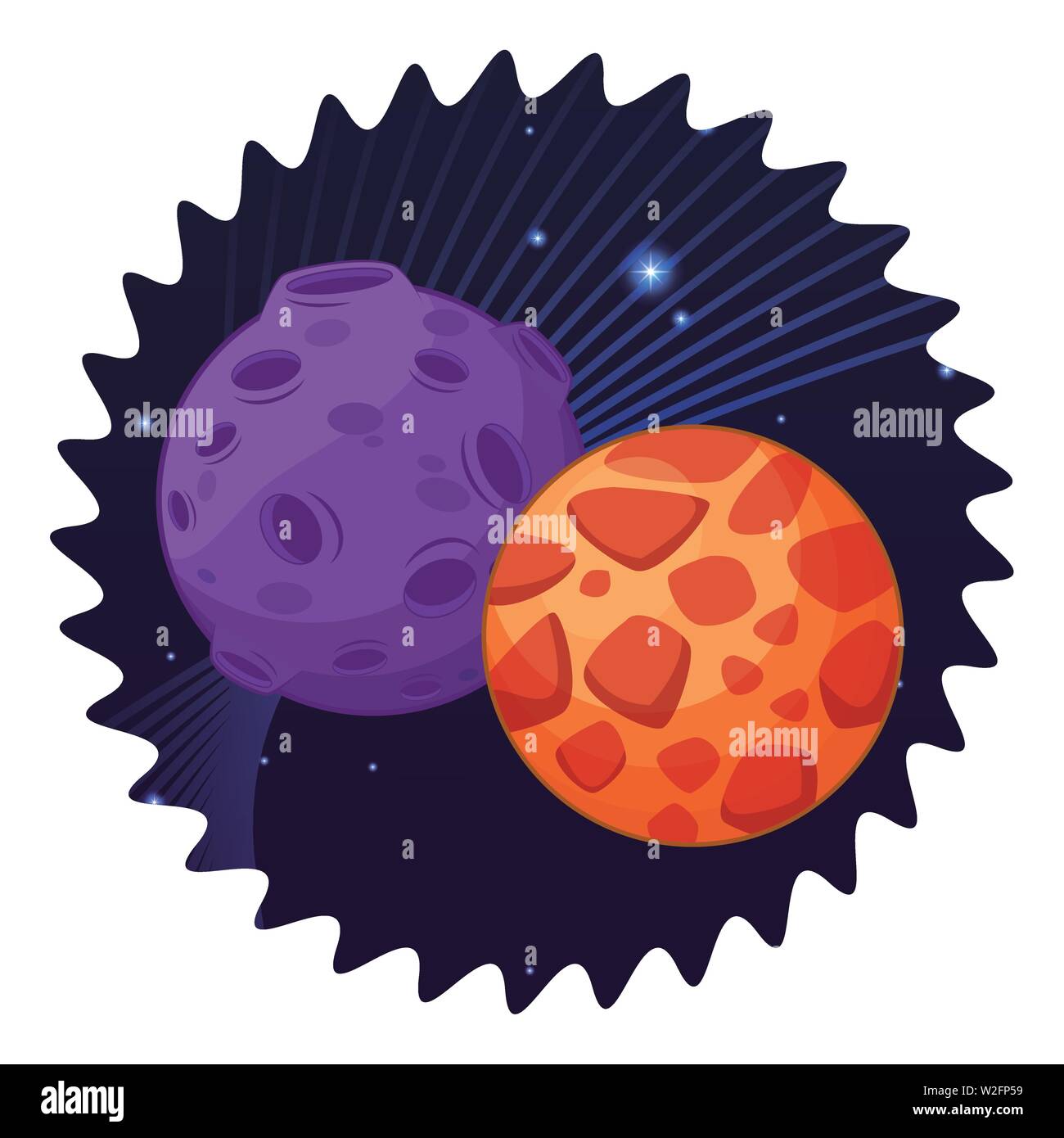 space exploration and planets cartoon Stock Vector Image & Art - Alamy