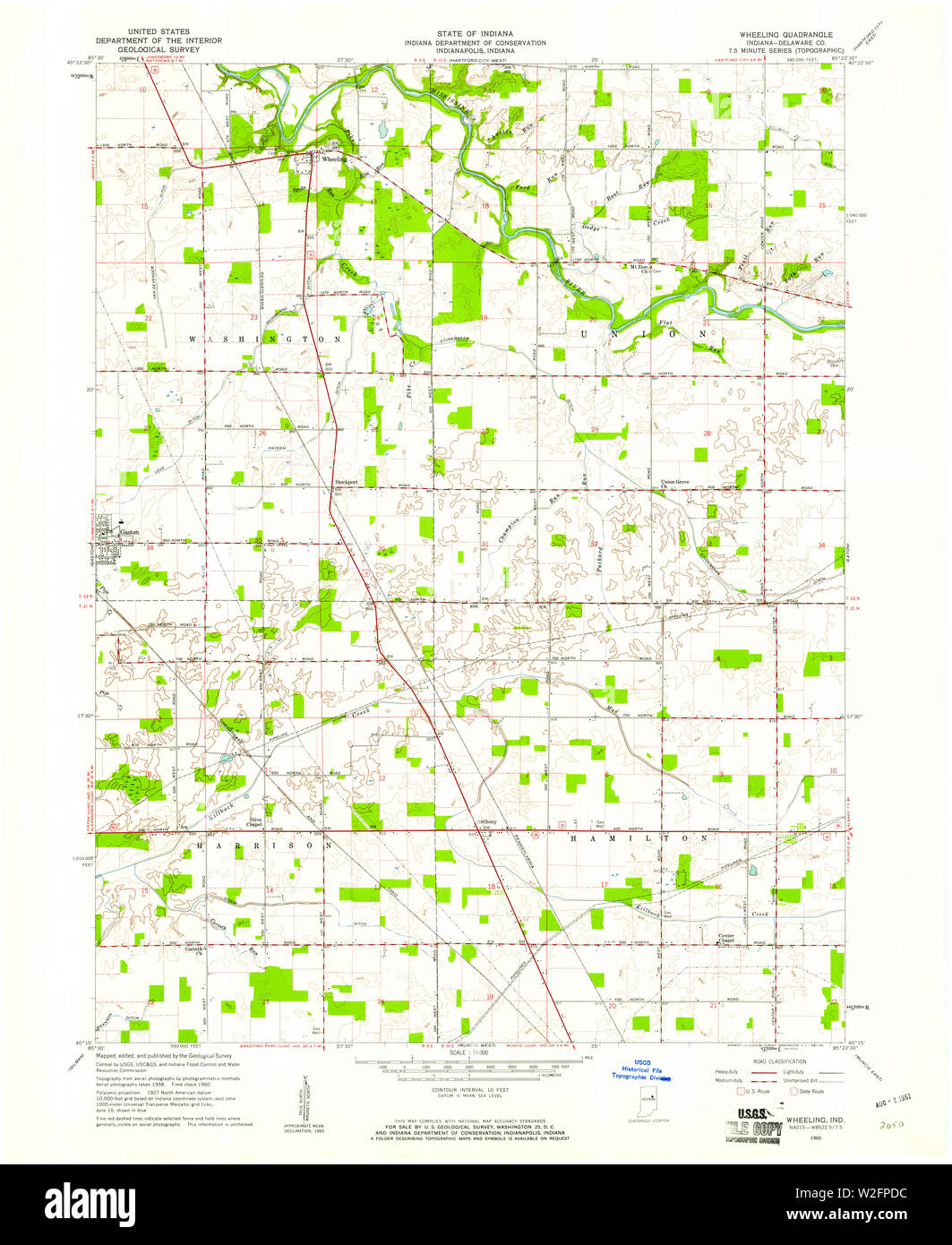 Map of wheeling hi-res stock photography and images - Alamy