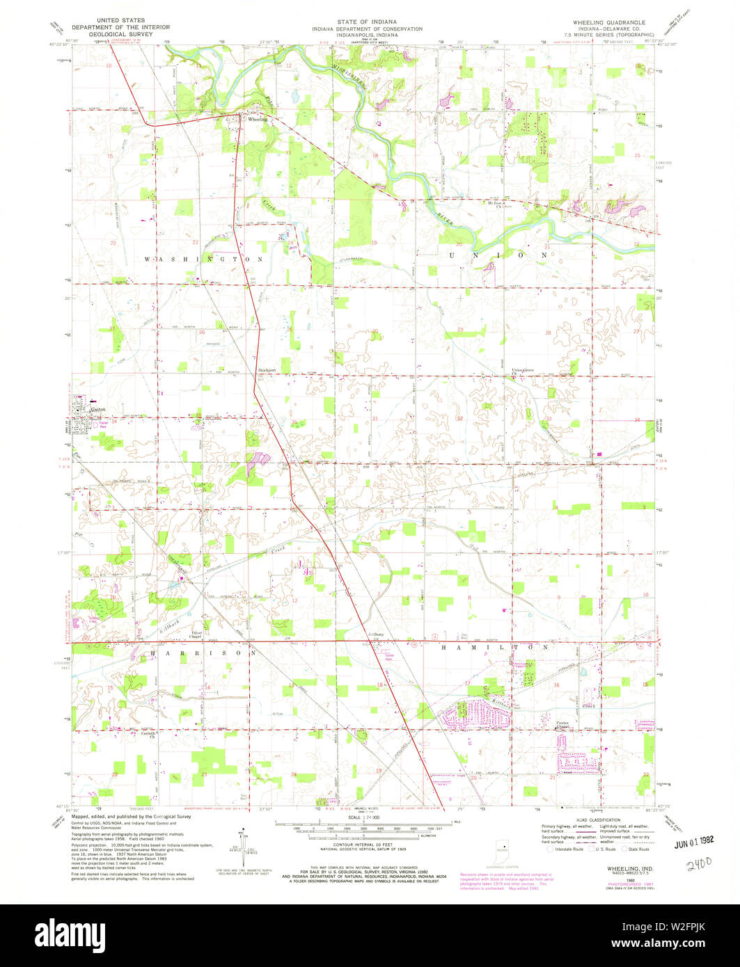 Wheeling map Cut Out Stock Images & Pictures - Alamy