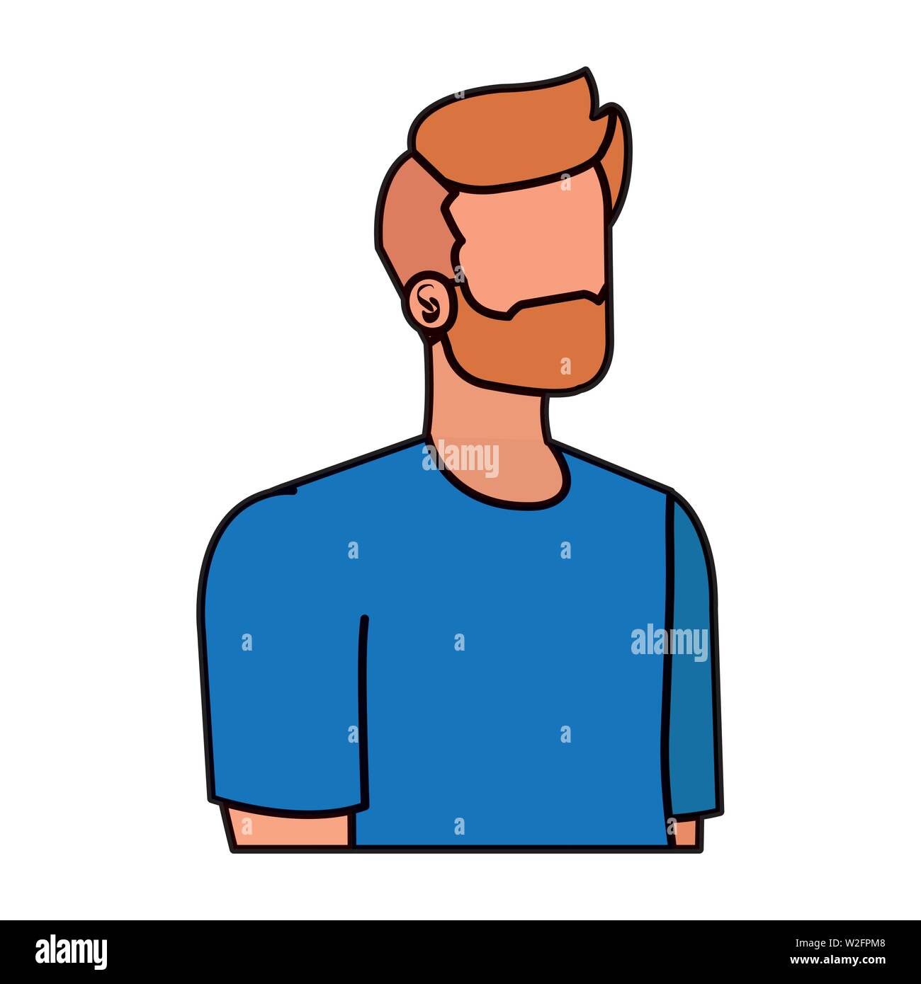 young man with beard avatar character Stock Vector Image & Art - Alamy