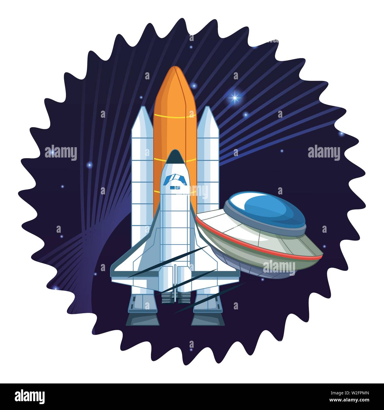space exploration and planets cartoon Stock Vector Image & Art - Alamy