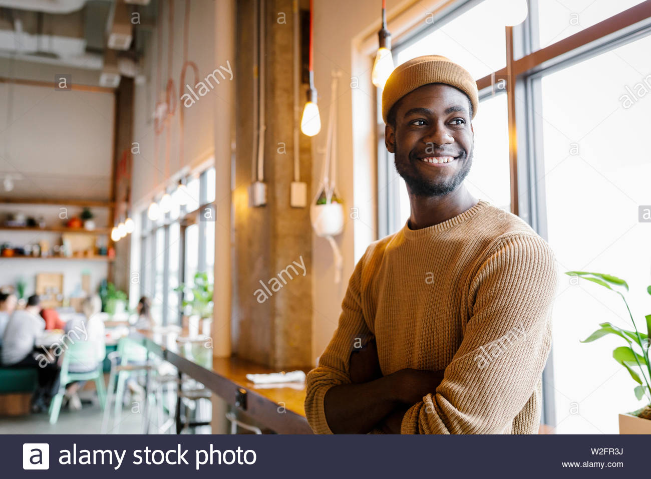 Man cafe hat hi-res stock photography and images - Alamy