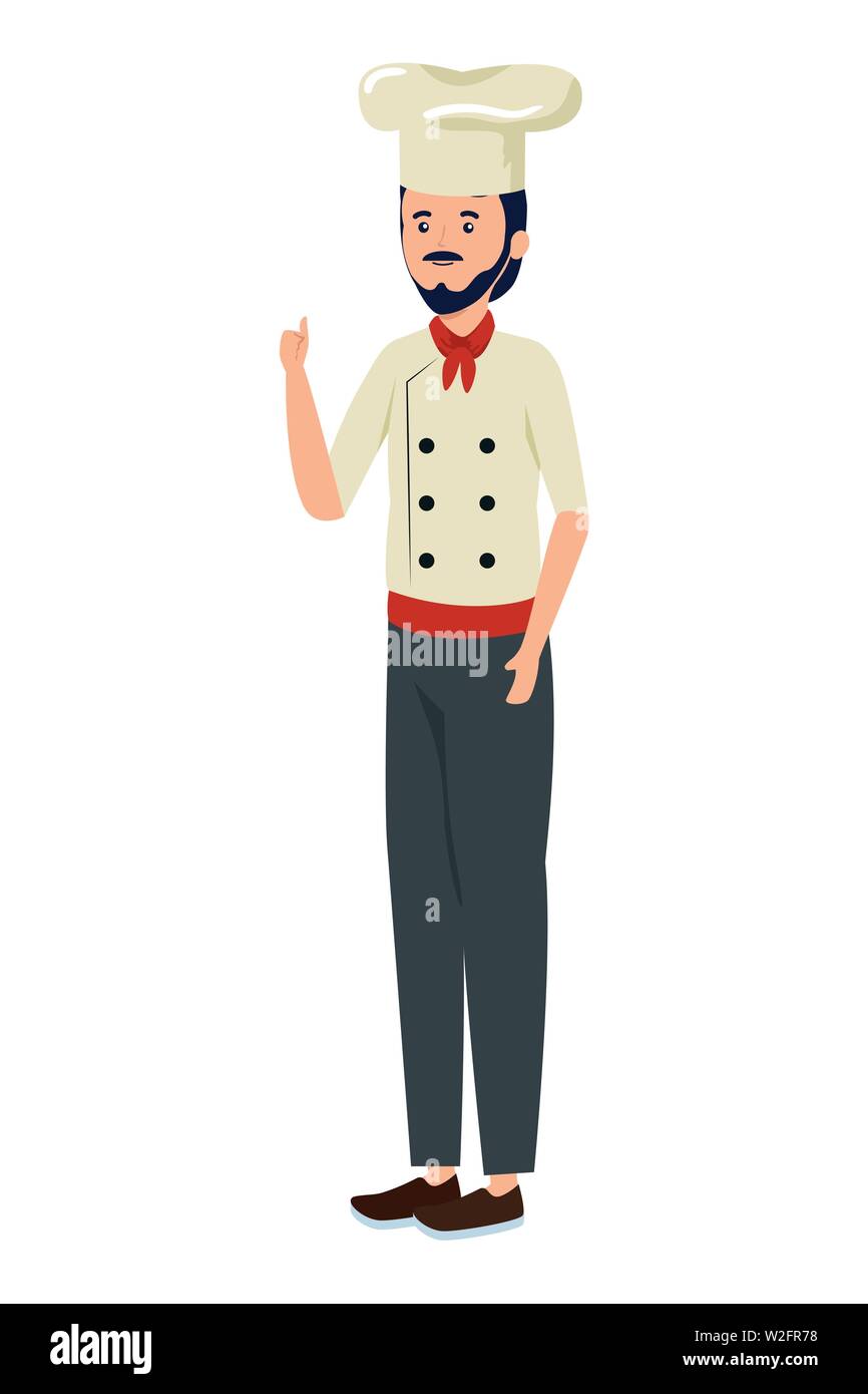 young chef worker avatar character Stock Vector Image & Art - Alamy