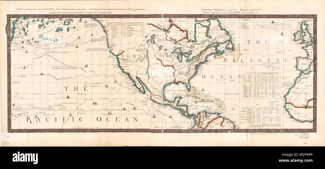 Chart, containing the coasts of California, New Albion, and Russian ...