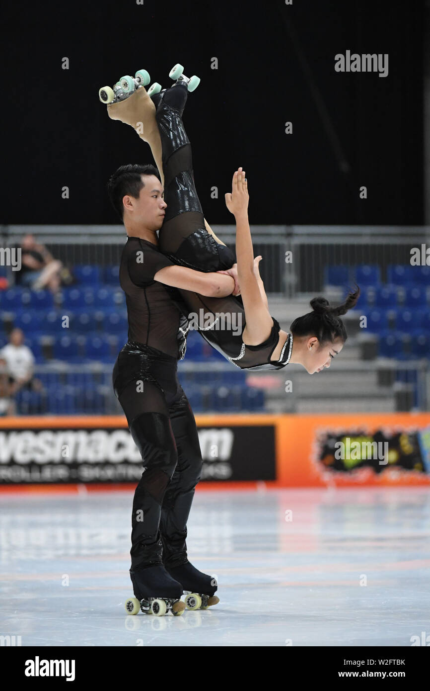 SHAO-JIE LEE-SHAO-KUAN LEE from Taipei, performing in Junior Pairs ...