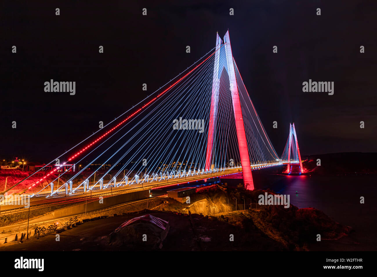 Yavuz Sultan Selim Bridge in Istanbul, Turkey. 3rd Bosphorus Bridge and ...