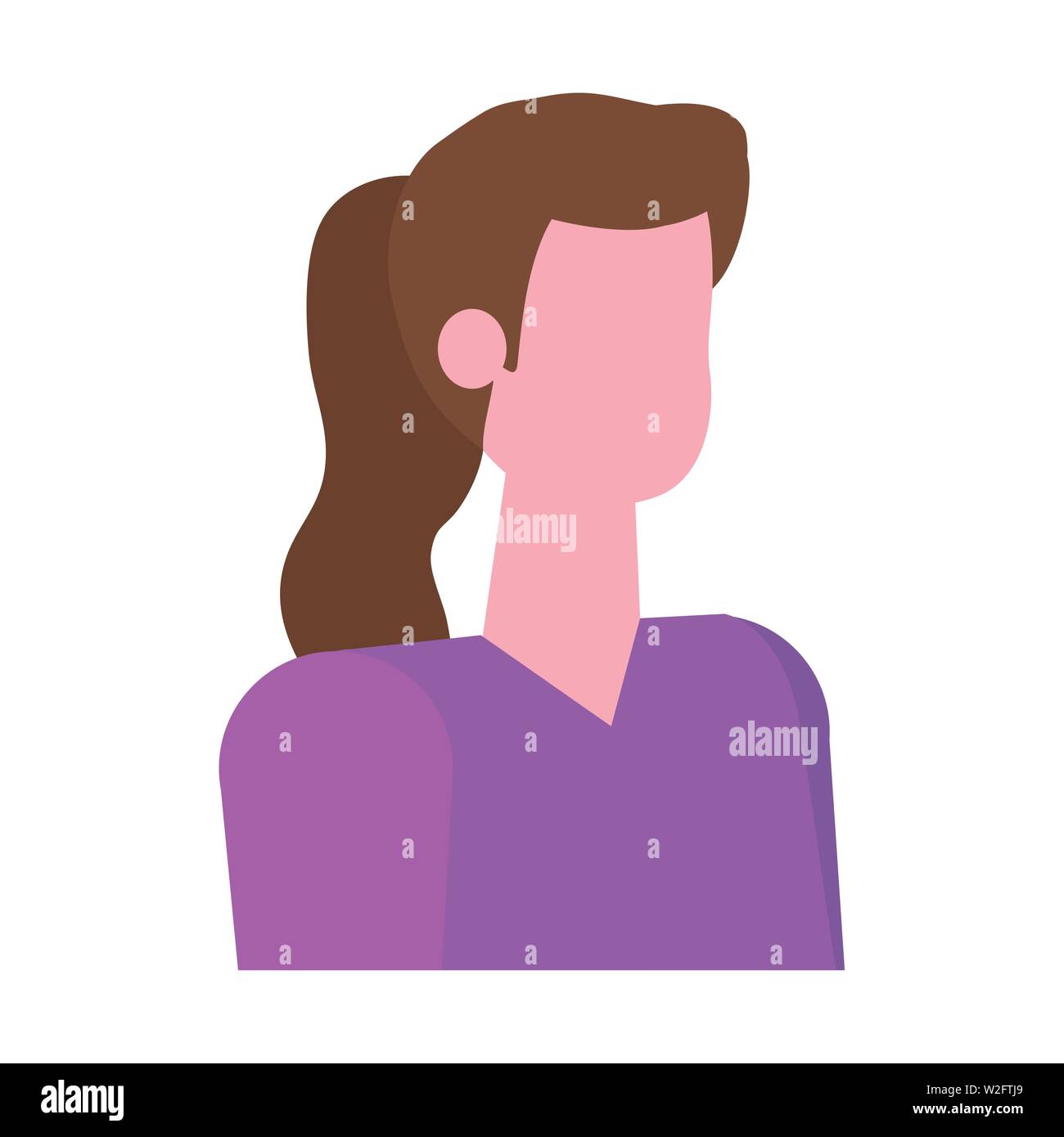 beautiful young woman avatar character Stock Vector Image & Art - Alamy
