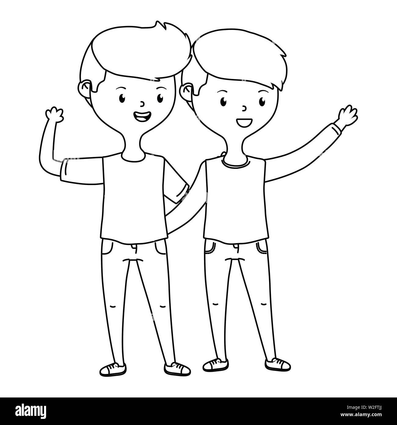 Teenager boys design, Friends male people young teen and man theme ...