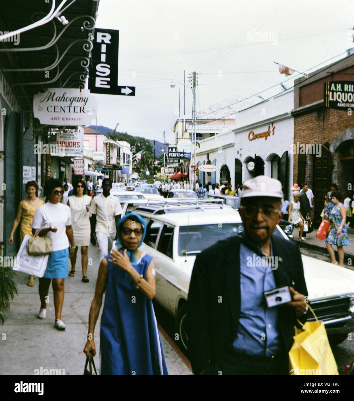 1970s st thomas virgin islands street scene hi-res stock photography ...