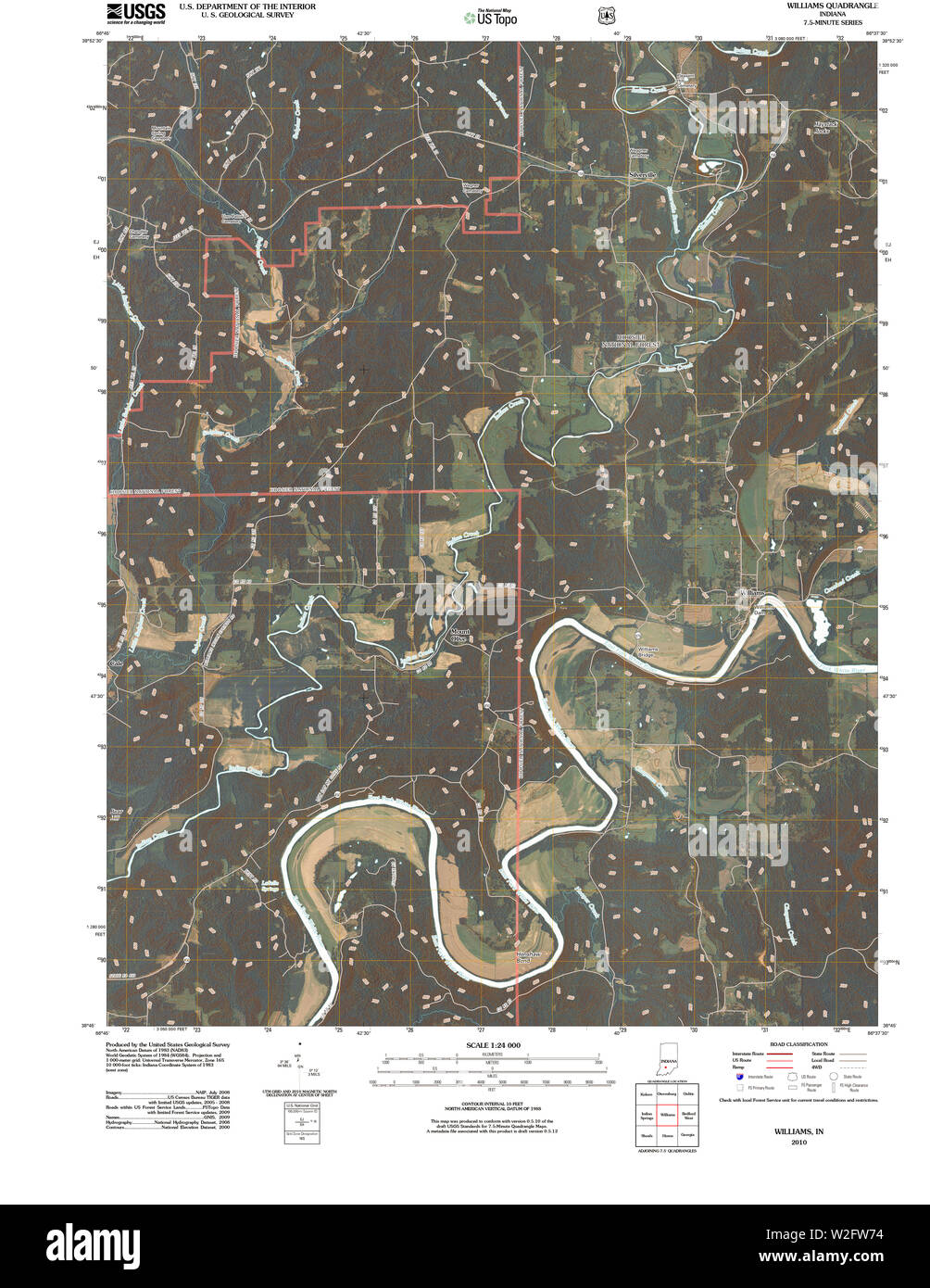 Map of williams Cut Out Stock Images & Pictures - Alamy