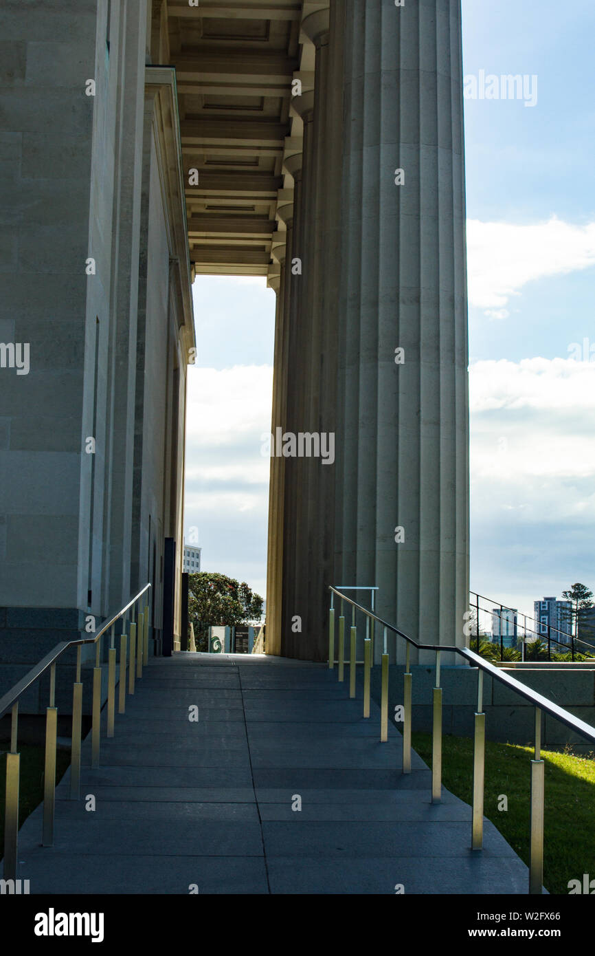 Columns of the Auckland War Memorial Museum Stock Photo - Alamy