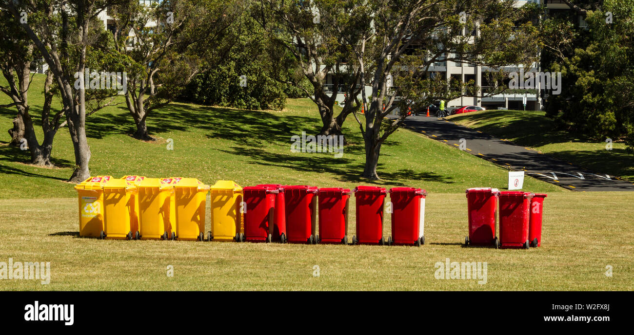 Recycling Waste Bins New Zealand High Resolution Stock Photography and ...