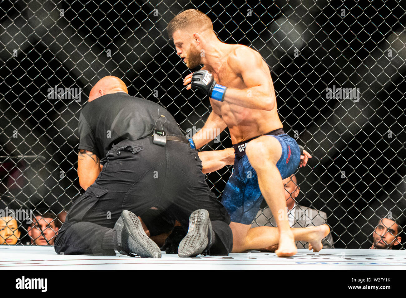 Chicago, IL, United States - June 8, 2019: Ricardo Lamas fighting ...