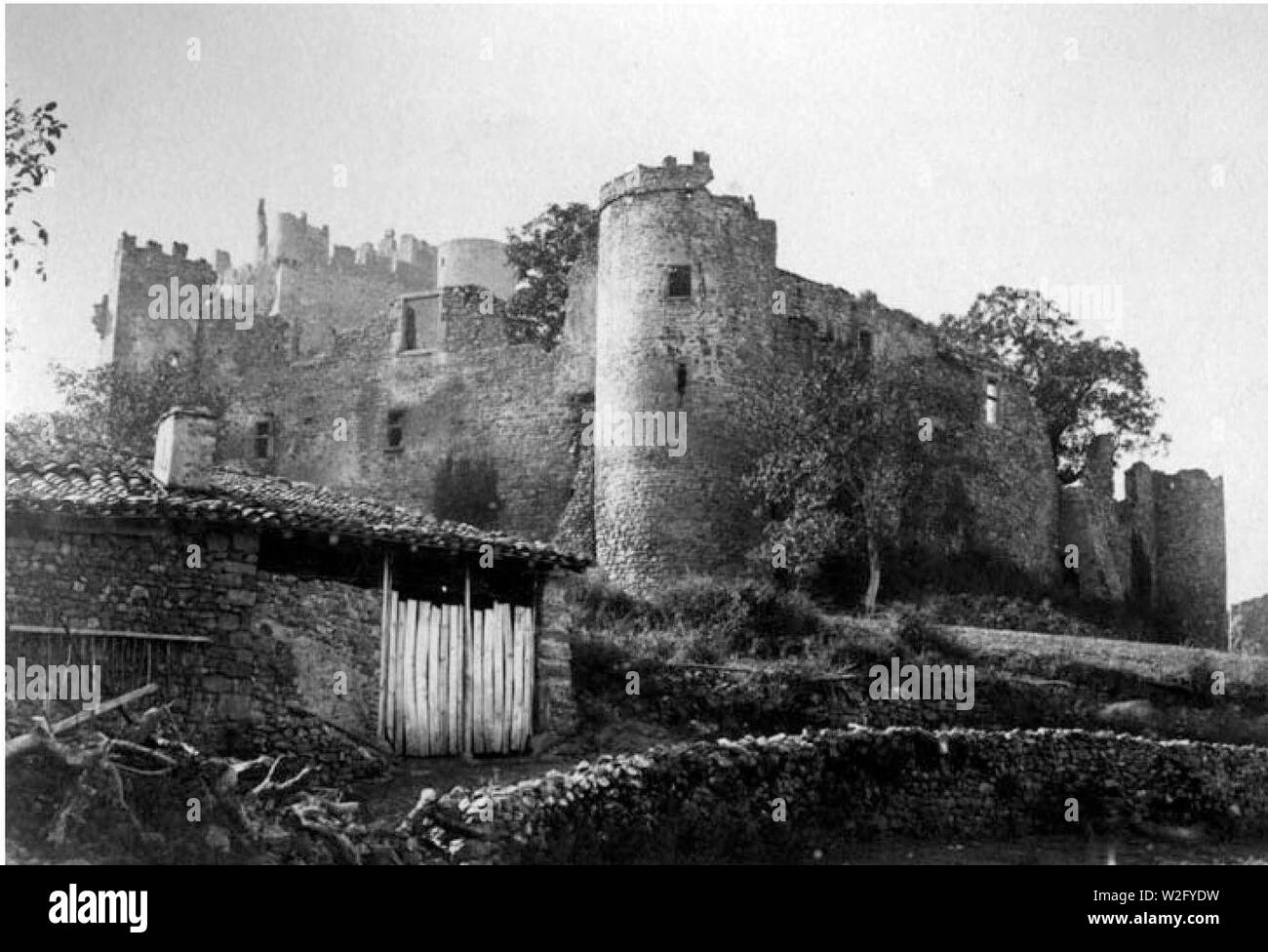 Chateau de Couzan c. 1880 Stock Photo - Alamy