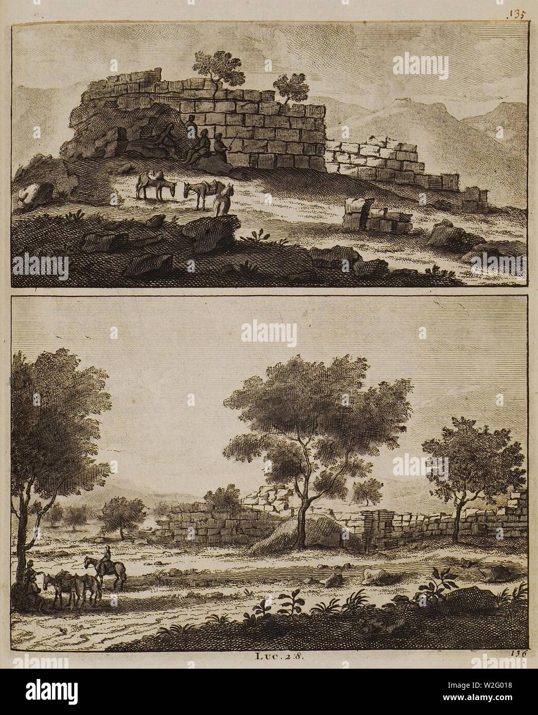 Chateau fort à la montagne des François - Bruyn Cornelis De - 1714 ...