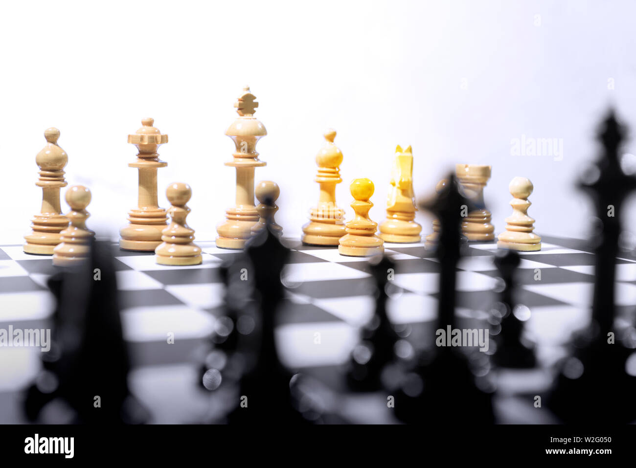 Brown chess on board hi-res stock photography and images - Alamy