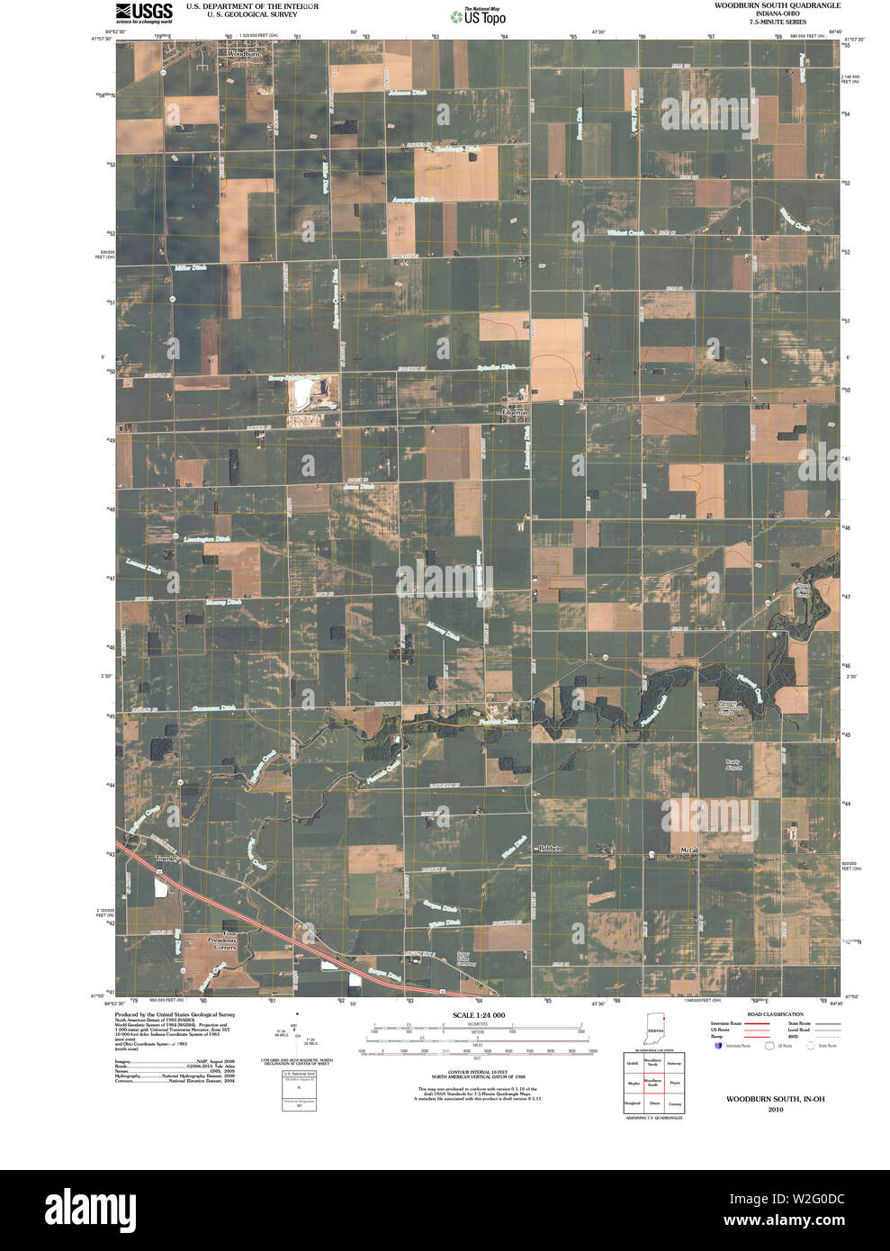 Map of woodburn hi-res stock photography and images - Alamy