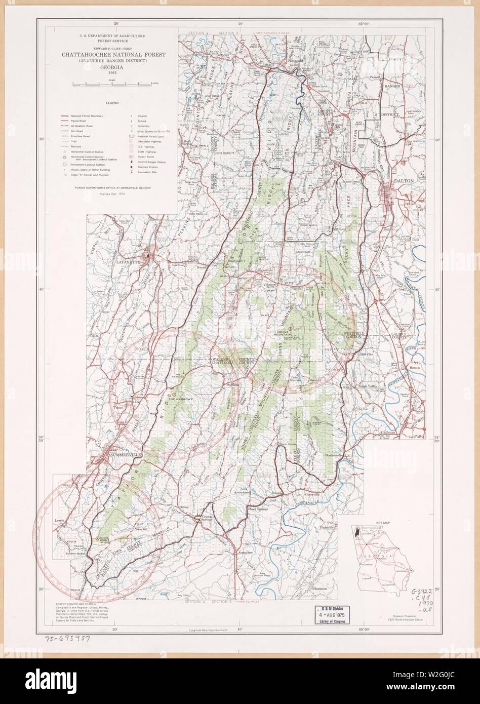 Chattahoochee National Forest (Armuchee Ranger District), Georgia Stock ...