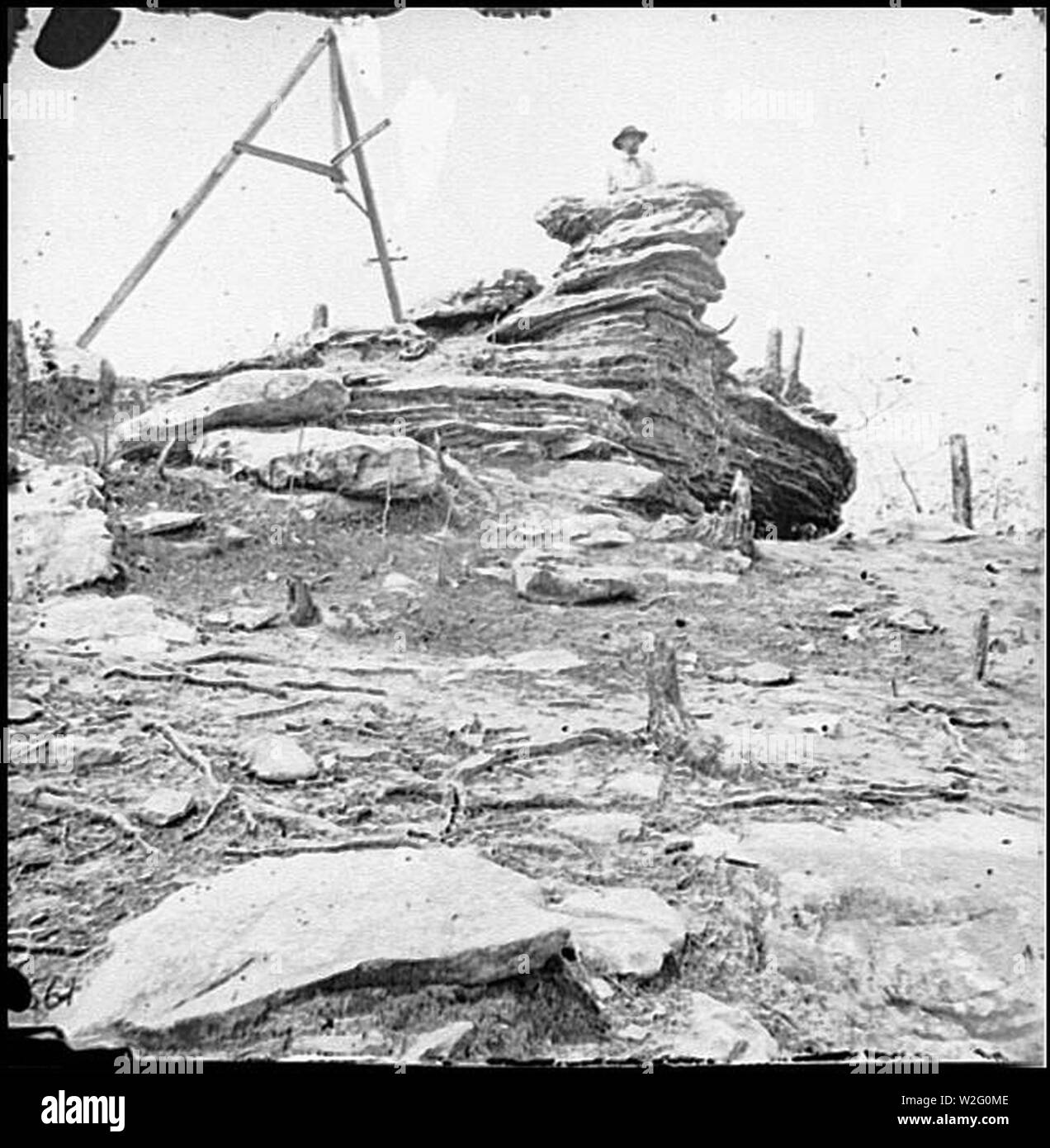 Chattanooga, Tenn., vicinity. Tripod signal erected by Capts. Dorr and ...