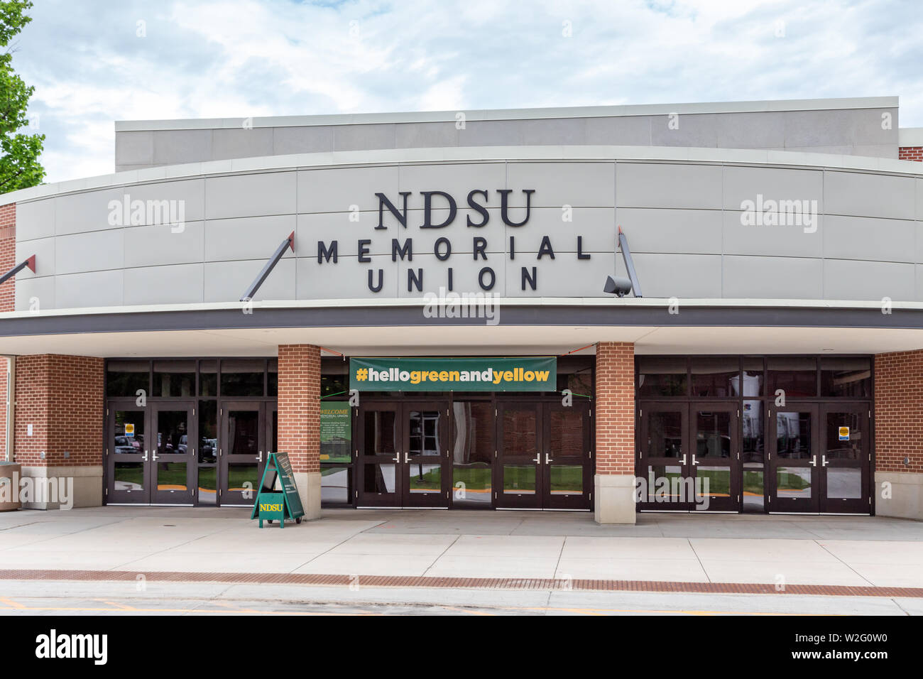 FARGO, ND/USA - JUNE 27, 2019: NDSU Memorial Union on the campus of the ...