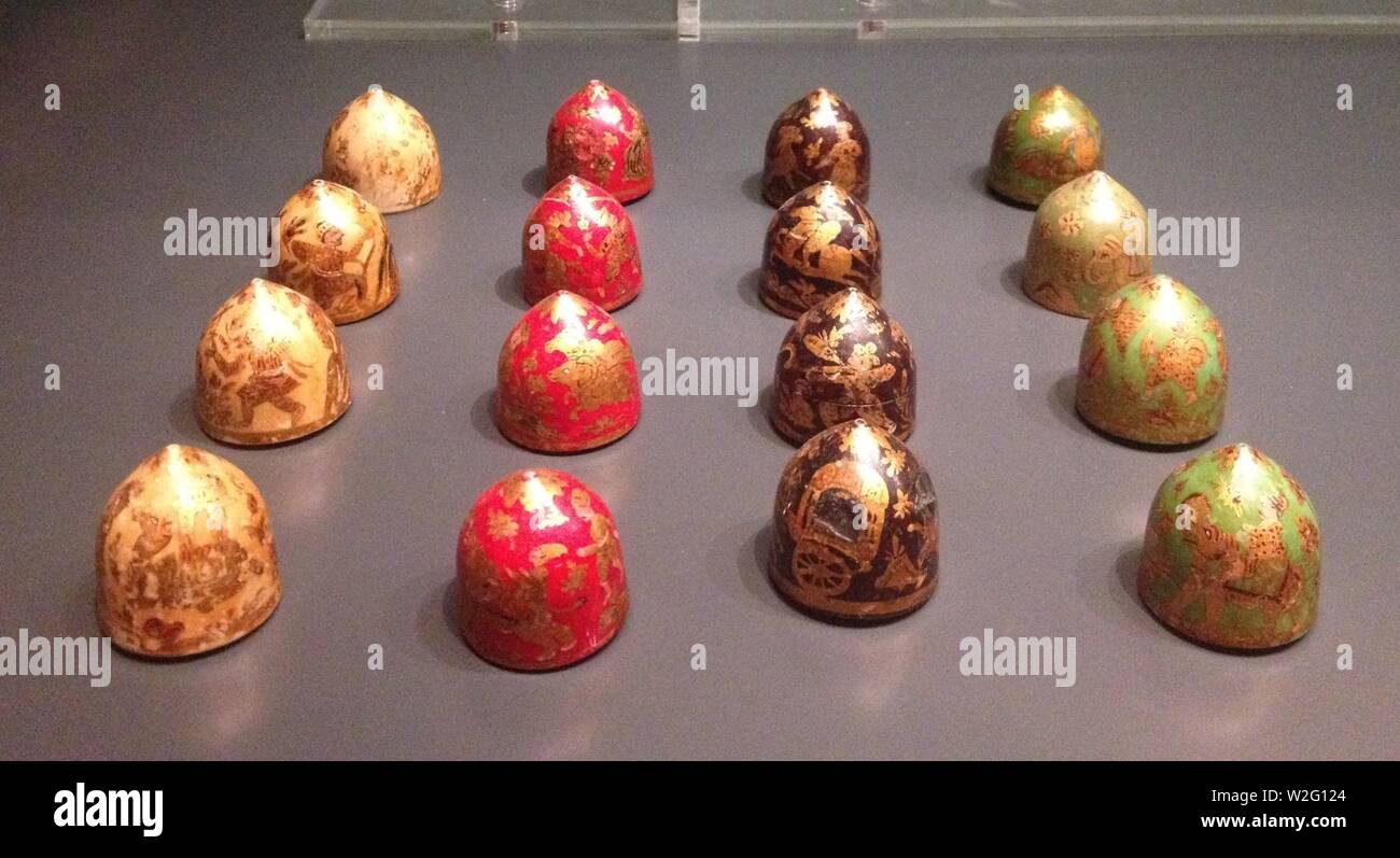 Chaupar game pieces from Rajasthan - Ashmolean EA1967-202 Stock Photo ...