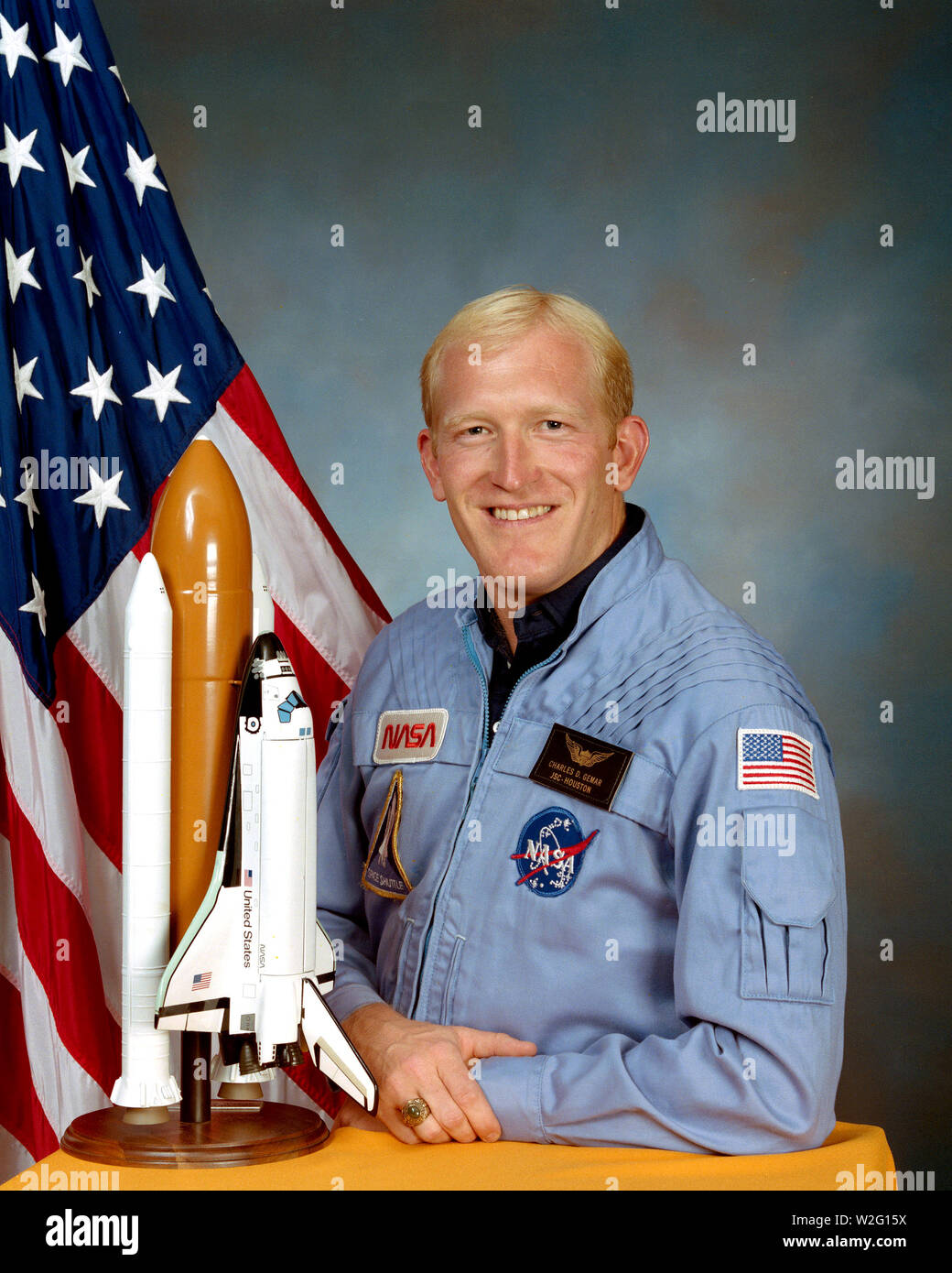 (Oct 1985) --- Astronaut Charles D. Gemar, ASCAN Group 11 Stock Photo ...