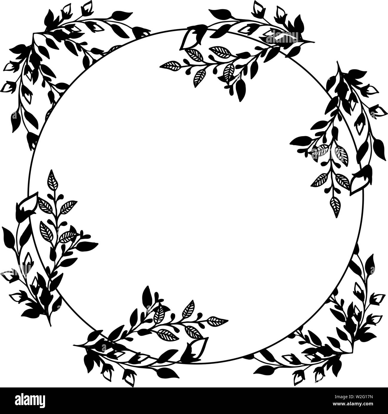 Vector illustration decorative of card for various cute leaf bouqet ...