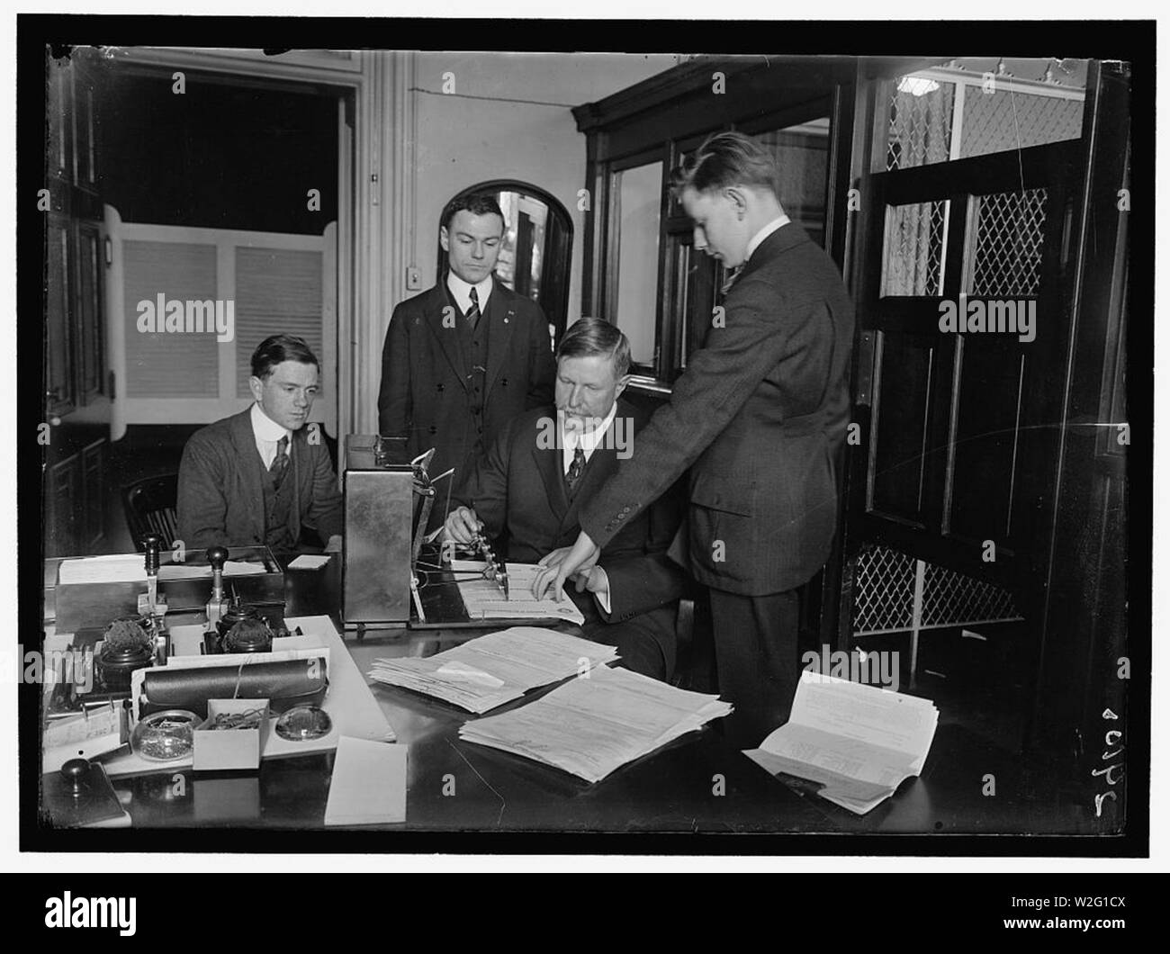 Check signing machine Cut Out Stock Images & Pictures - Alamy