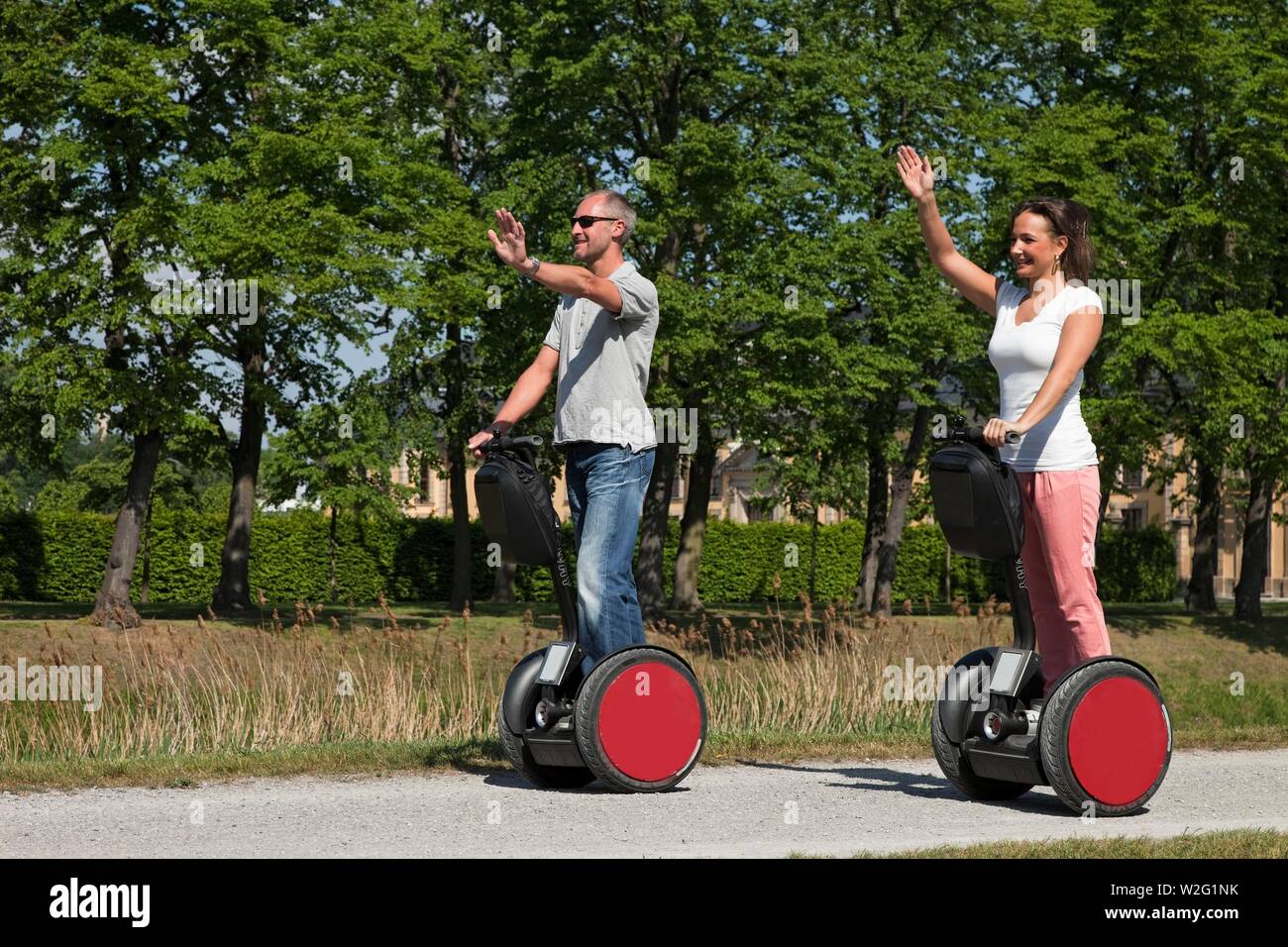 Woman on segway hi-res stock photography and images - Alamy
