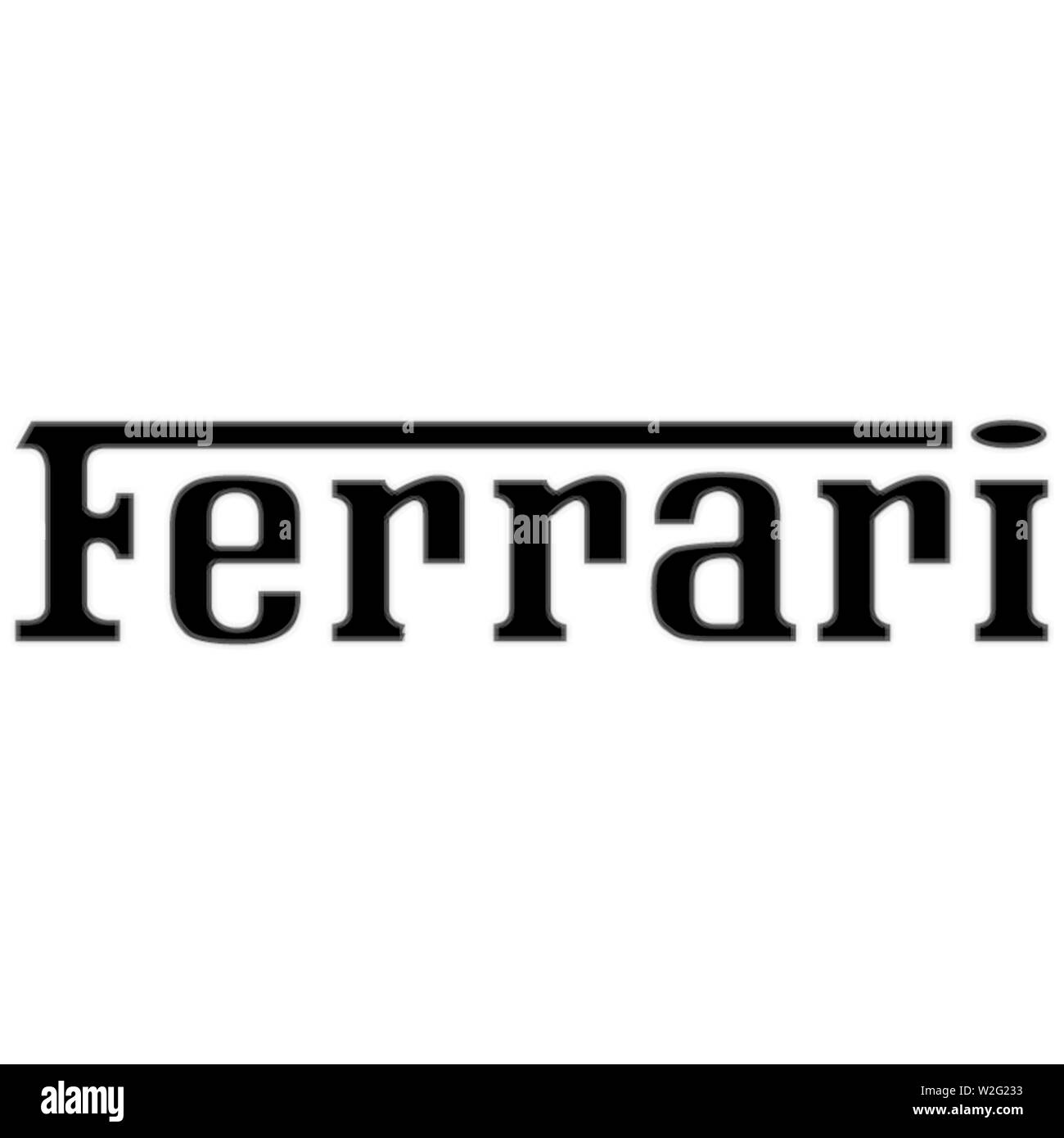 Ferrari Logo Black